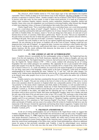 A critical study of Benjamin Franklin’s autobiography | PDF