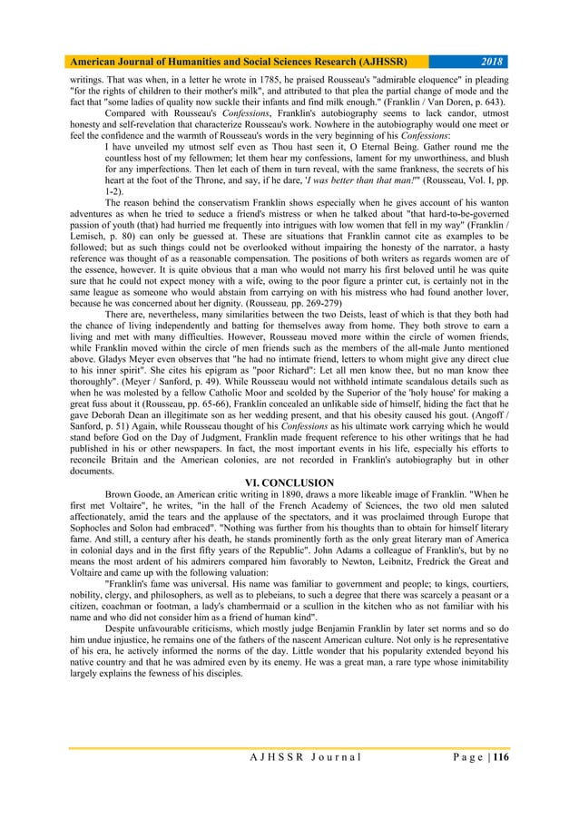 A critical study of Benjamin Franklin’s autobiography | PDF