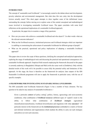 P1833 Sustainable Rural Livelihoods Ids Paper72 | PDF