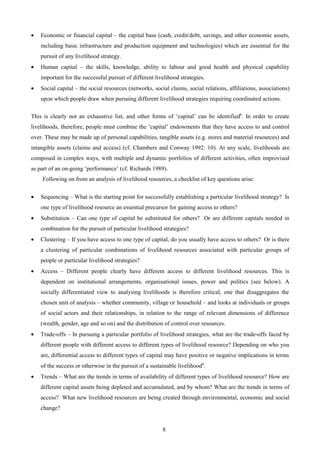 P1833 Sustainable Rural Livelihoods Ids Paper72 | PDF | Agriculture | Industries