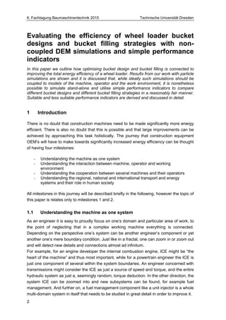 Evaluating the efficiency of wheel loader bucket designs and bucket ...