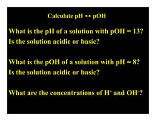 Lecture 19.2- pH | PDF
