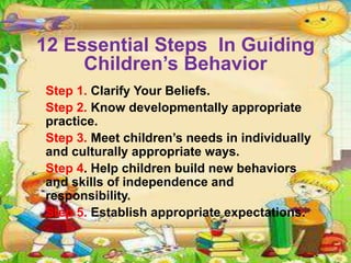 PresEd19: Chapter 11 ( Guiding Children's Behavior: Helping Children ...