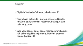 P1 Big Data - Pengantar Big Data dan Analisis Big Data | PPTX