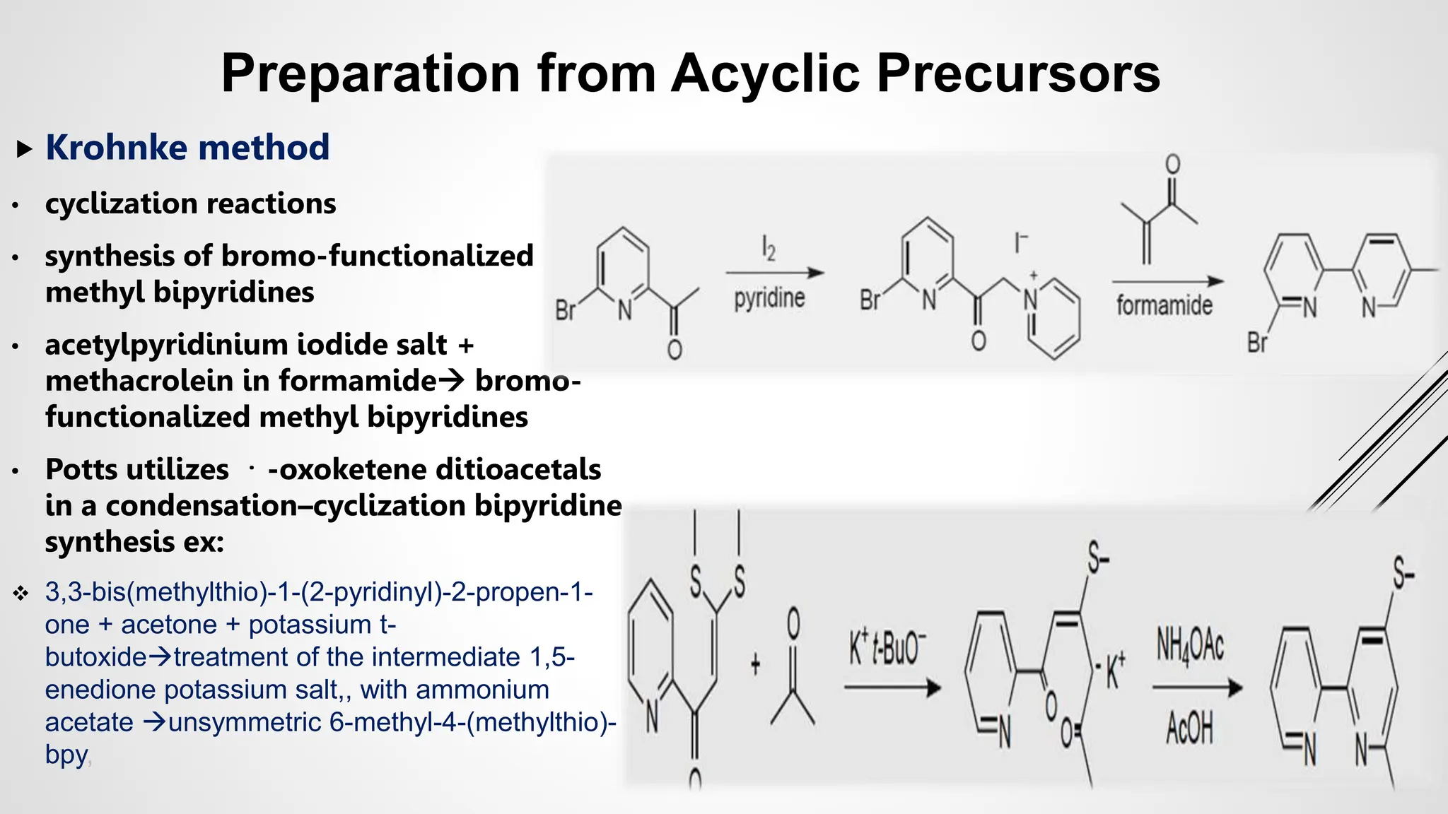 p1 bipyridine. synthesis methods and its reactions | PPTX