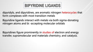 p1 bipyridine. synthesis methods and its reactions | PPTX