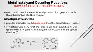 p1 bipyridine. synthesis methods and its reactions | PPTX