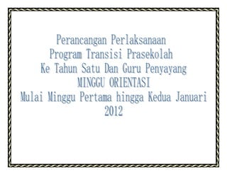 Perancangan transisi sk penghulu imban'12 | DOC