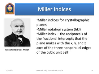 crystal structure and x ray diffraction | PPTX
