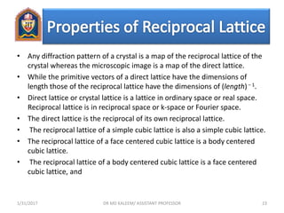 crystal structure and x ray diffraction | PPTX