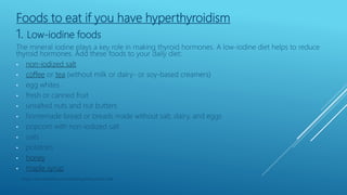 Hyperthyroidism Diet | PPTX
