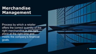 Chapter 12 Managing The Merchandise Process | PPT