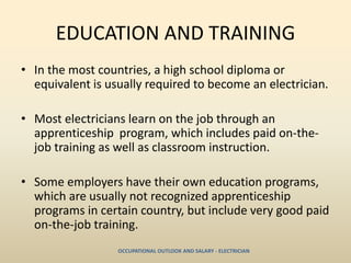 Occupation Outlook - Electrician | PPTX
