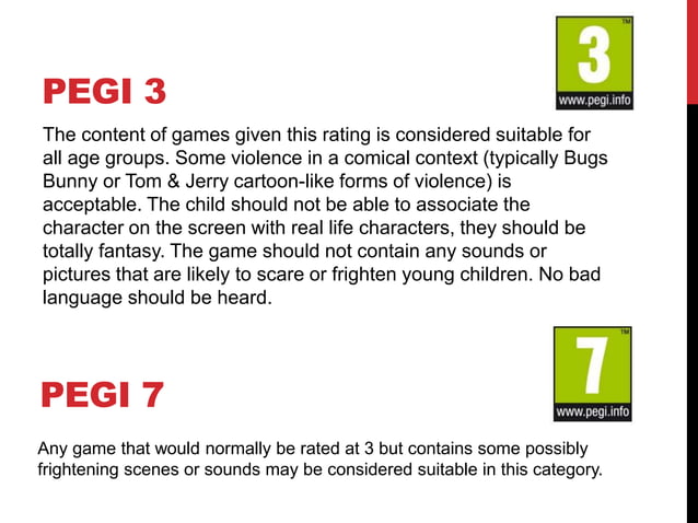 P1E – video games regulations | PPTX | Video Game Genres | Video Gaming