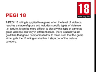 P1 e – video games regulations | PPTX