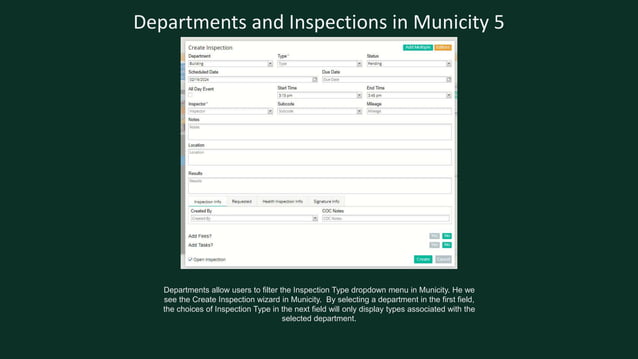 P1 Inspection Types in Municity 5 Smartsheet | PPT