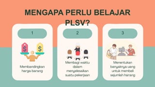 P 1 PLSV(Persamaan linear satu variabel) dan PtLSV (Pertidaksamaan ...
