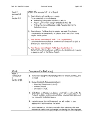 P1 schedule | PDF | Homework and Study | Education