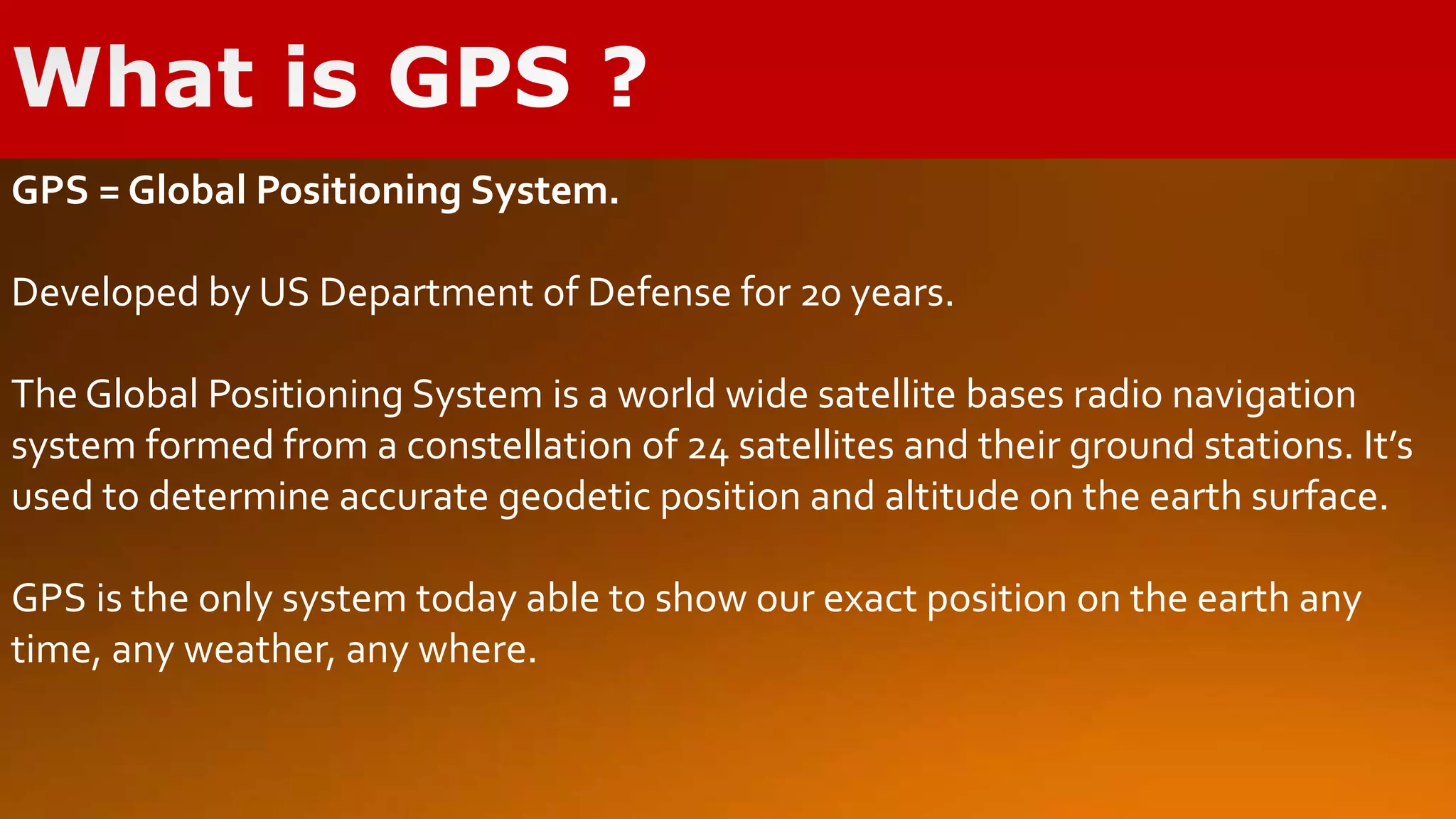 GPS HISTORY | PPTX