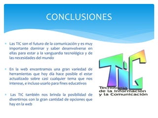 P1 tecnologias de la información y comunicación (tic | PPTX
