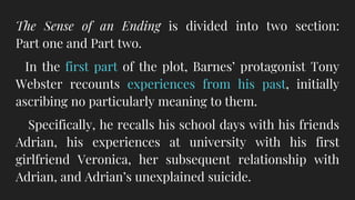 Memory and Retrospective in The Sense of an Ending by Julian Barnes | PPT