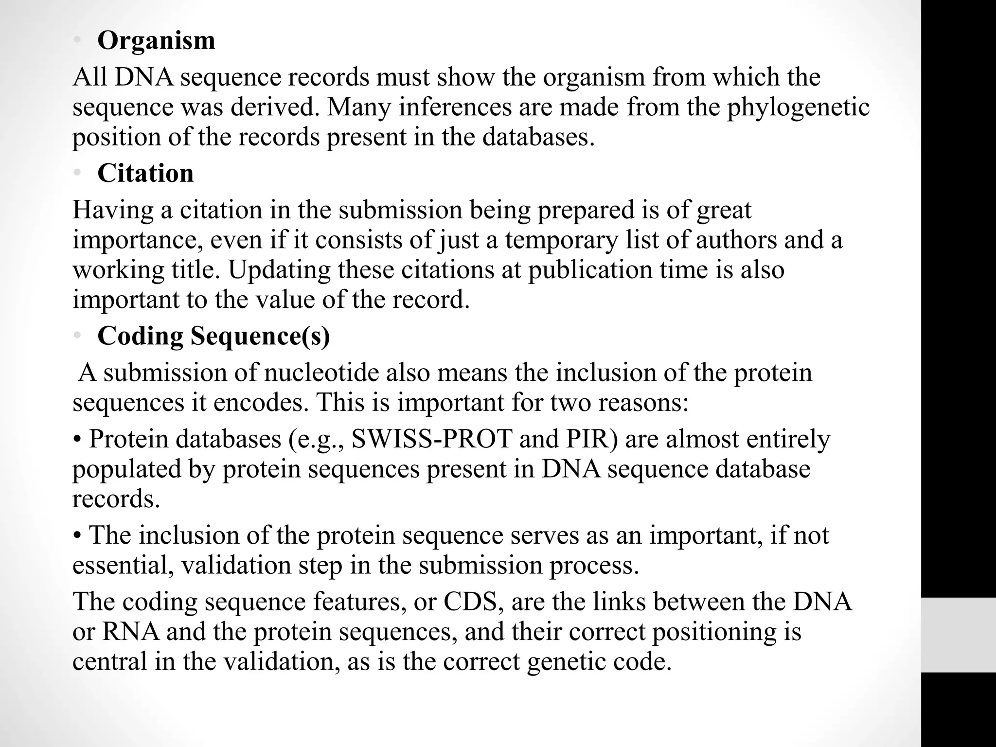 Submitting DNA sequences to the databases, SEQUIN.pptx