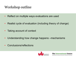 Using realist evaluation with vulnerable young people and the services ...
