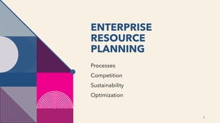 ERP Intro to Enterprise Resource Planning | PPT