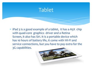 P2 - Describing the Purposes of Different types of Computer Systems | PPTX