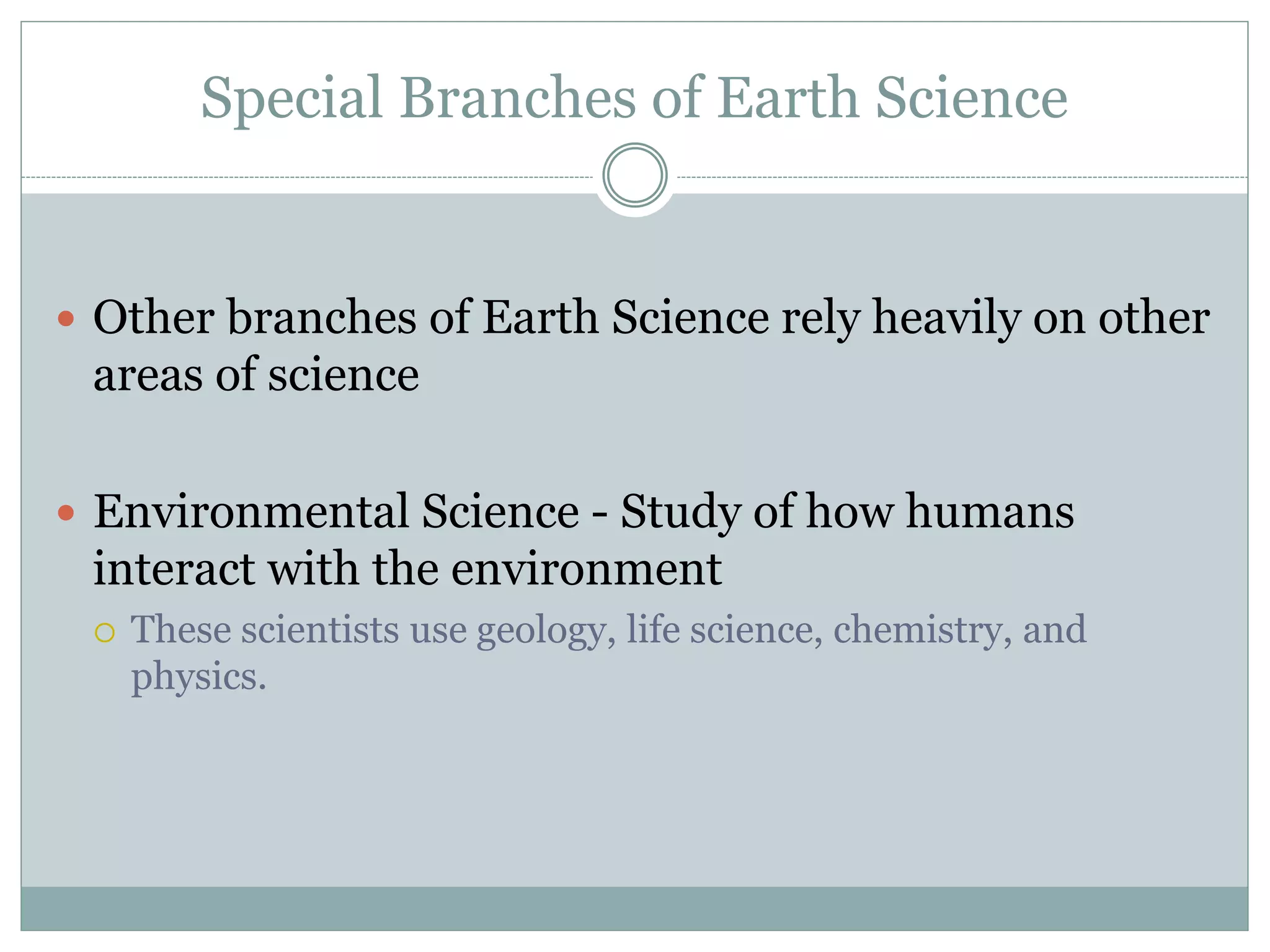 P2.1 Branches of Earth Science | PPTX