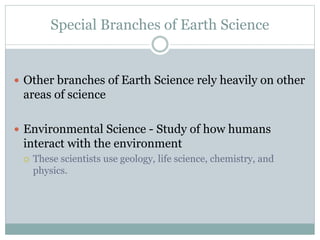 P2.1 Branches of Earth Science | PPTX