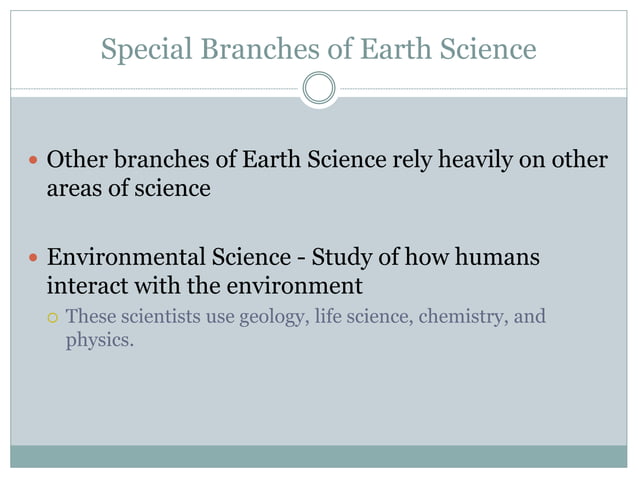 P2.1 Branches of Earth Science | PPTX