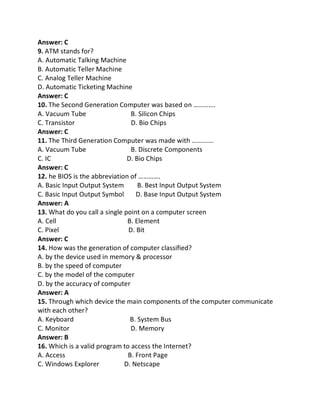 P2 | PDF | Computing | Technology & Computing