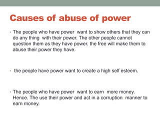 abuse of power | PPTX