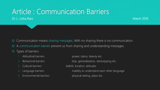 Communication Skills Book Review | PPTX