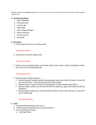 Akses GPIO pada Raspberry Pi | PDF
