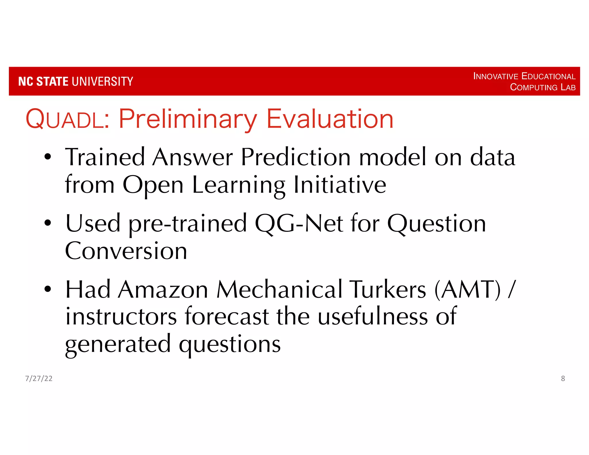Automatic Question Generation for Evidence-based Online Courseware ...