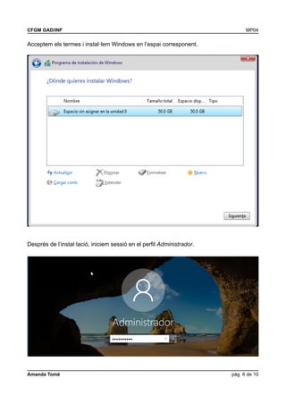 Instal·lació de Windows Server 2019 | PDF