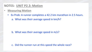 Motion physics ks3 slide show why so long? | PPTX | Physics | Science