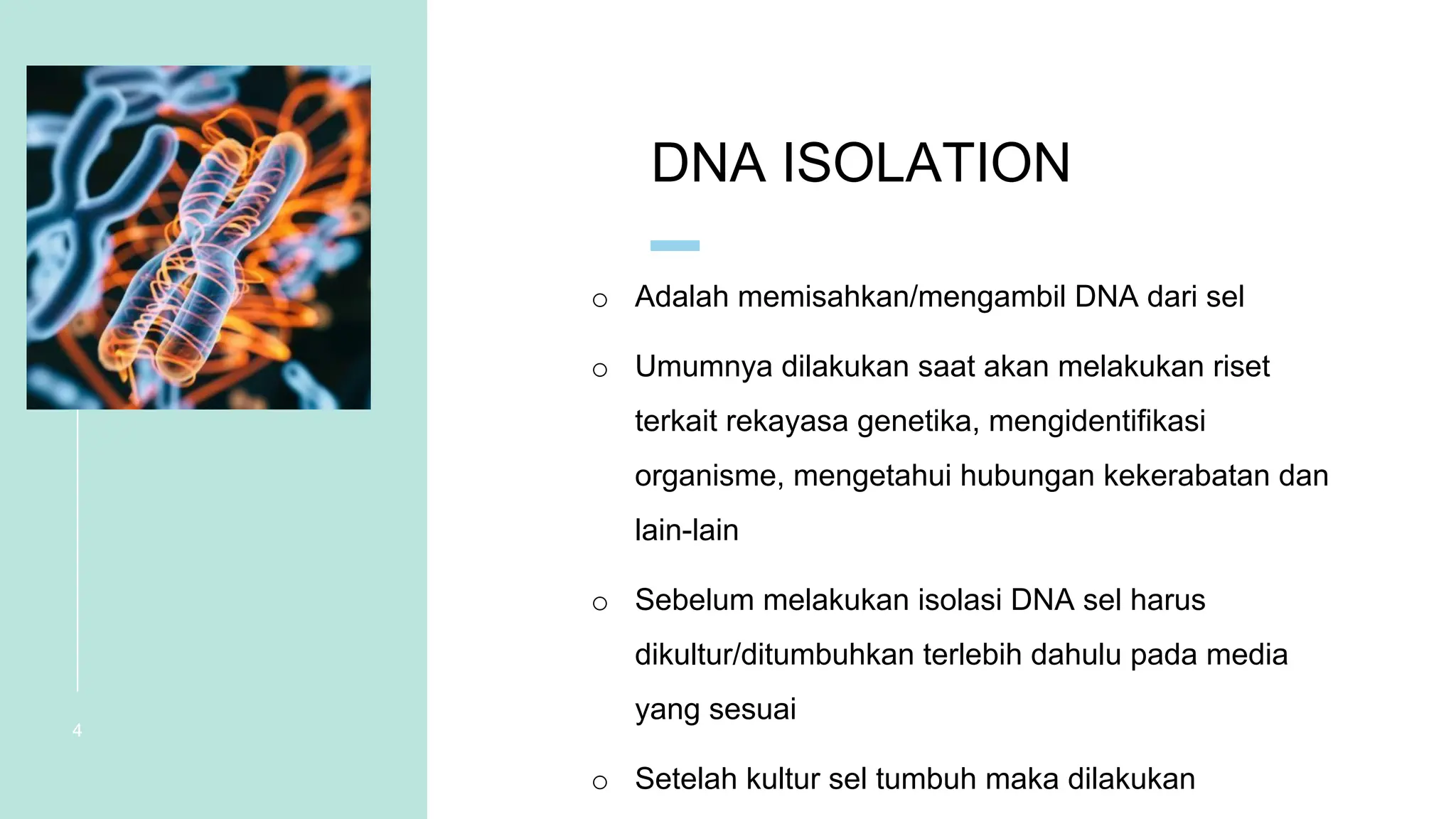 Isolasi dan purifikasi DNA, human, teknologi | PDF
