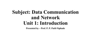 networking in cyber security basics of data communication | PPT