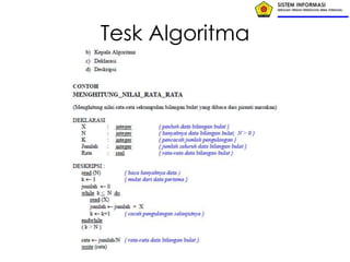 algoritma dan pemrograman part 2 | PPT