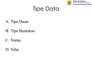 algoritma dan pemrograman part 2 | PPT