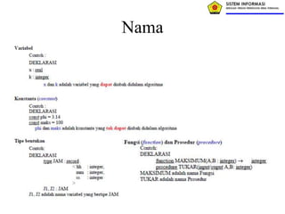 algoritma dan pemrograman part 2 | PPT
