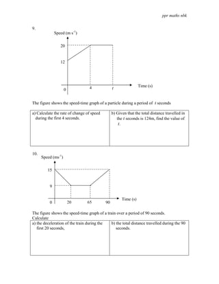 P2 Area Under A Graph Modul | PDF