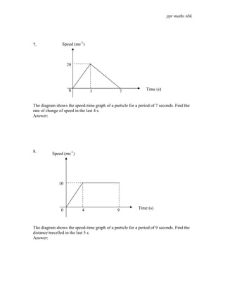 P2 Area Under A Graph Modul | PDF