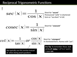 Comprehensive A-Level Trigonometry: Functions, Graphs, and Identities ...