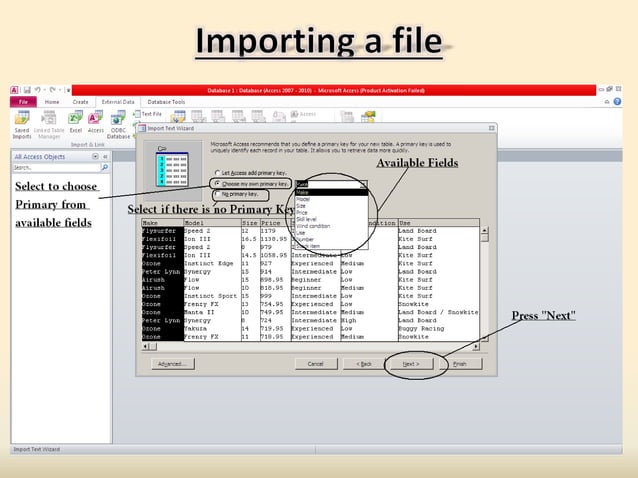 IGCSE ICT (0417) P2 data manipulation using Access | PPTX | Databases | Computer Software and ...
