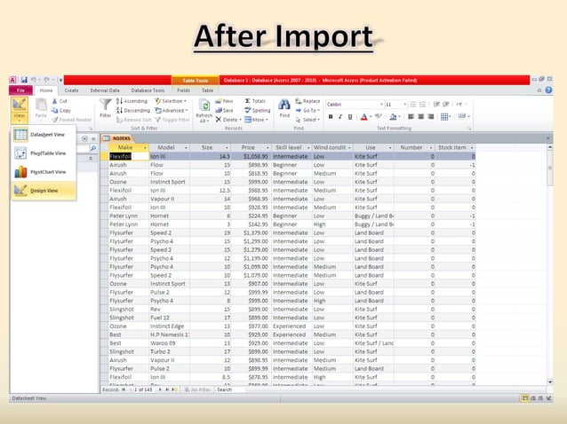 IGCSE ICT (0417) P2 data manipulation using Access | PPTX | Databases ...