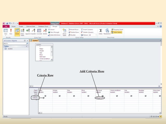 IGCSE ICT (0417) P2 data manipulation using Access | PPTX | Databases ...
